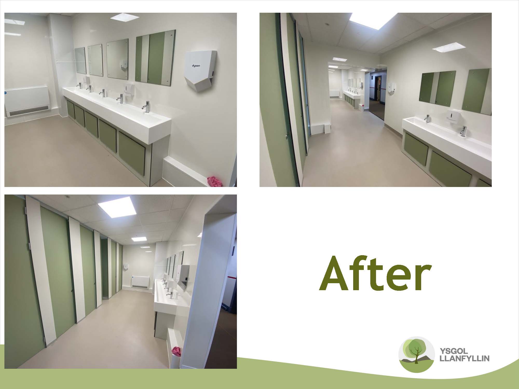 Ailwampio toiledau Ysgol Llanfyllin/Ysgol Llanfyllin toilet ...